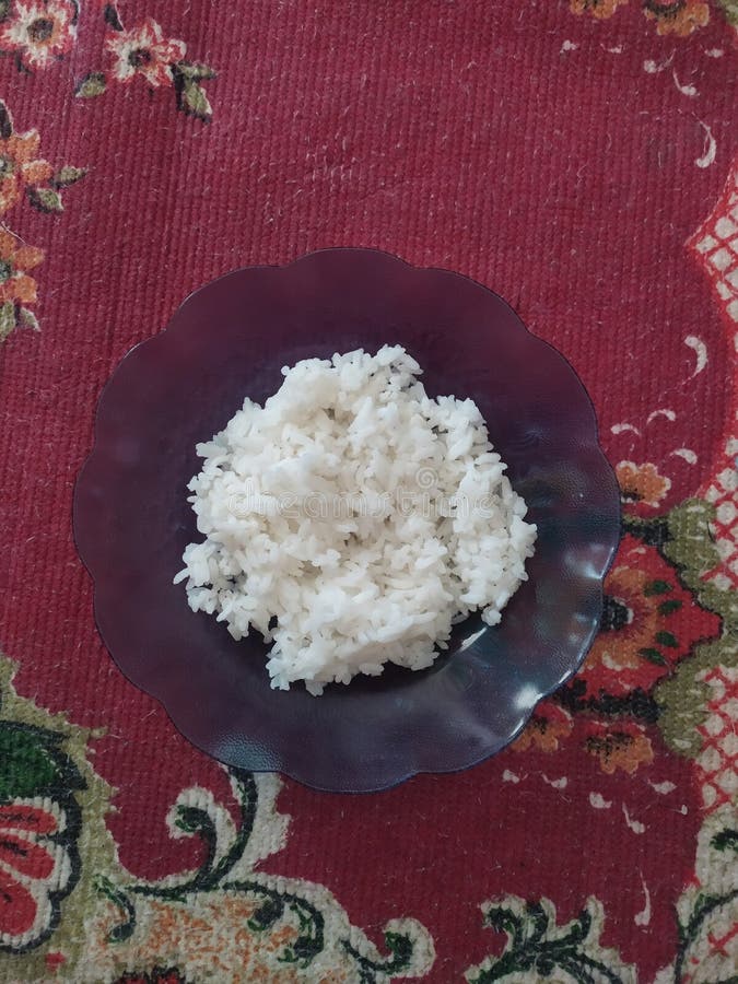A plate of rice stock image. Image of vegetable, plant - 303890141