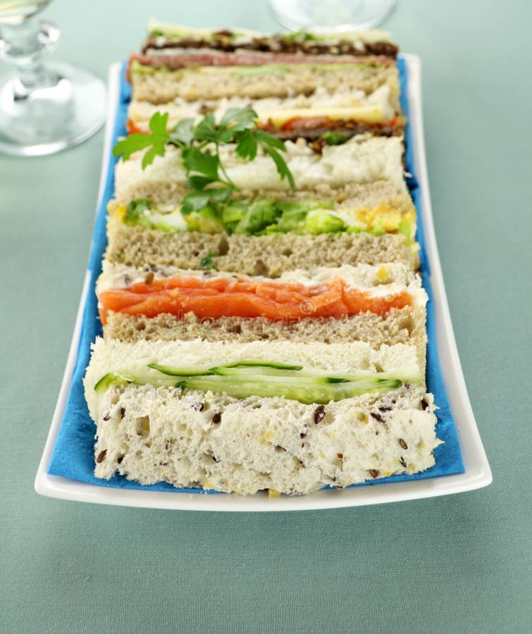 Assorted Sandwiches stock photo. Image of gourmet, wholemeal - 13255290