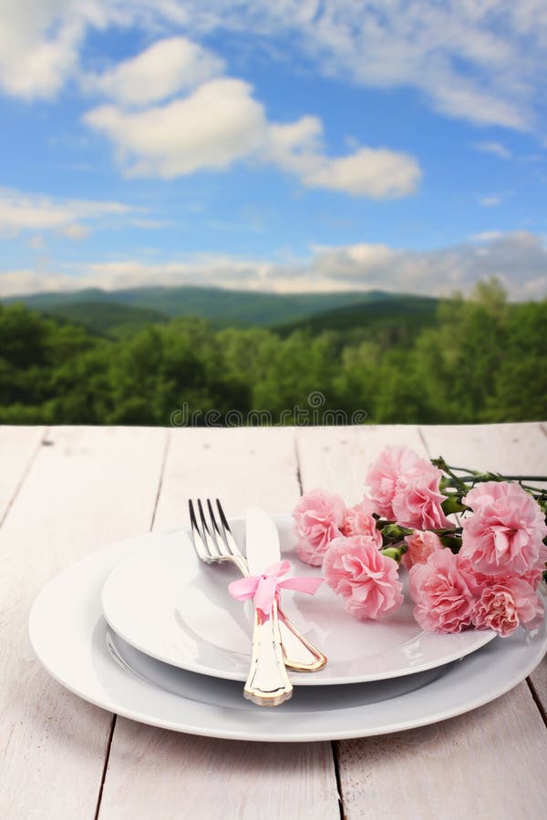 Plate with silverware stock image. Image of bokeh, plate - 30503045