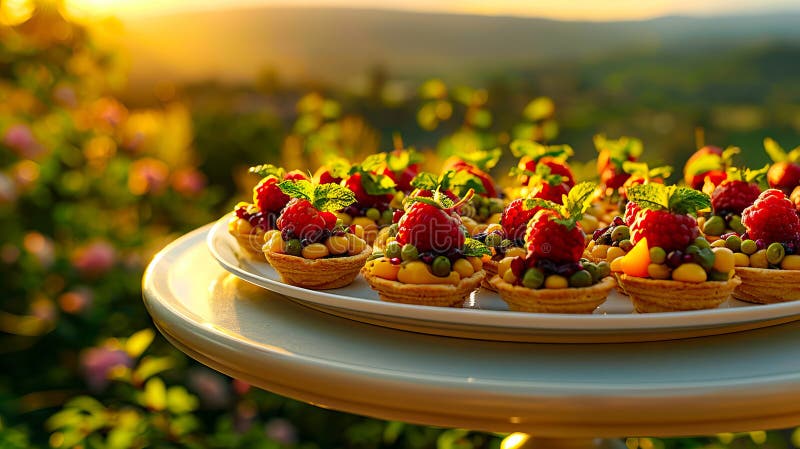 Plate Small Desserts Table Sun Stock Photos - Free & Royalty-Free Stock ...