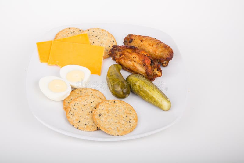 Plate of Snacks stock image. Image of pickles, lunch - 35655027