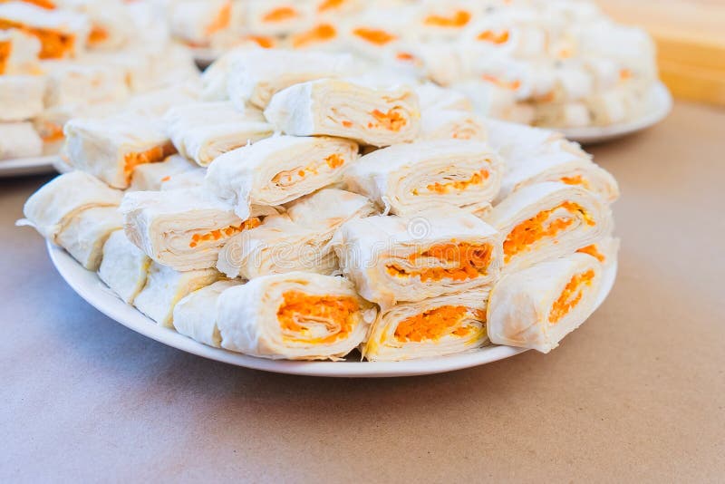 A Plate with Snacks at a Prom Party Stock Image - Image of delicious ...