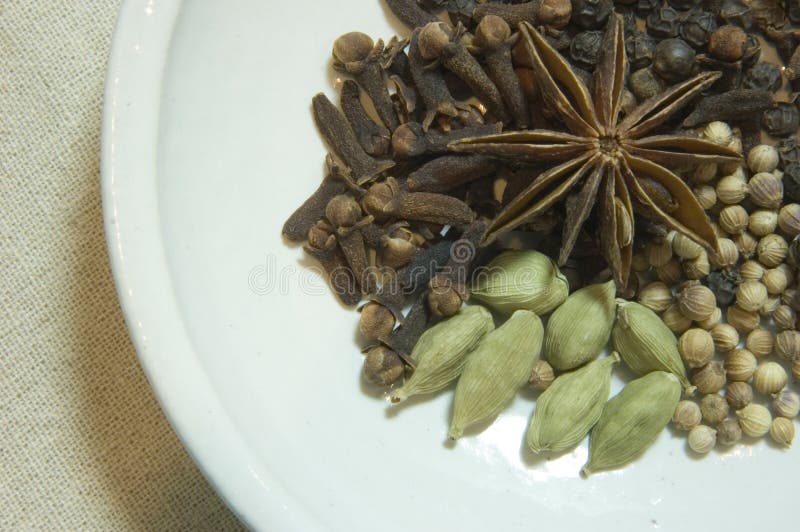 Plate of Spices stock image. Image of aroma, flavour, chef - 950161