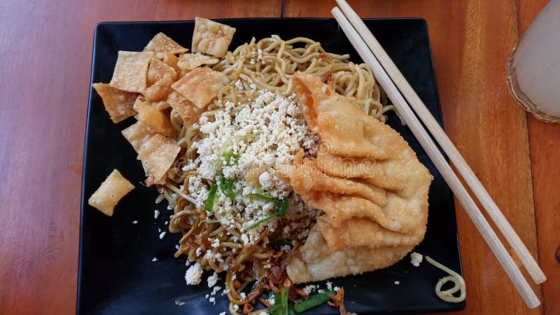 Mie Kiro stock image. Image of meat, noodles, food, restaurant - 250676625