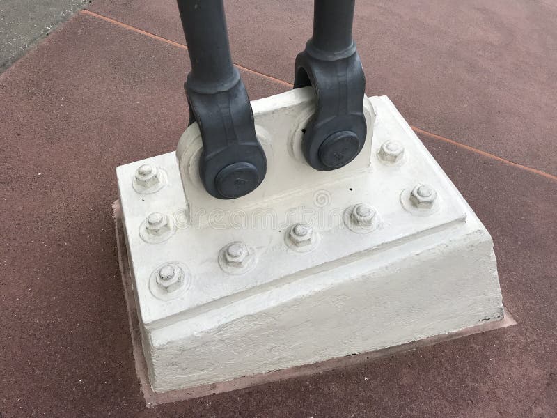 Plate Steel Connector with Rods. Photo Image Stock Photo - Image of ...