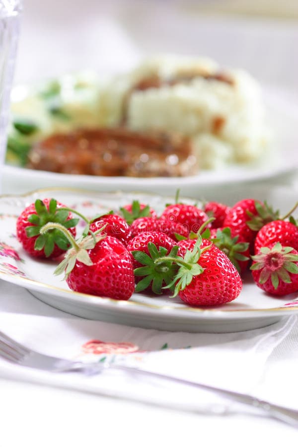 Mashed strawberries stock image. Image of vitamin, soup - 1117483