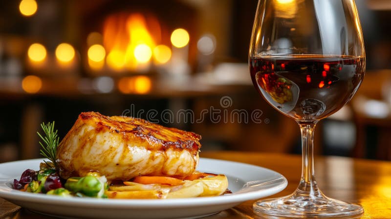 A Plate of Stunning, Appetizing, Sophisticated Seafood, Nicely ...