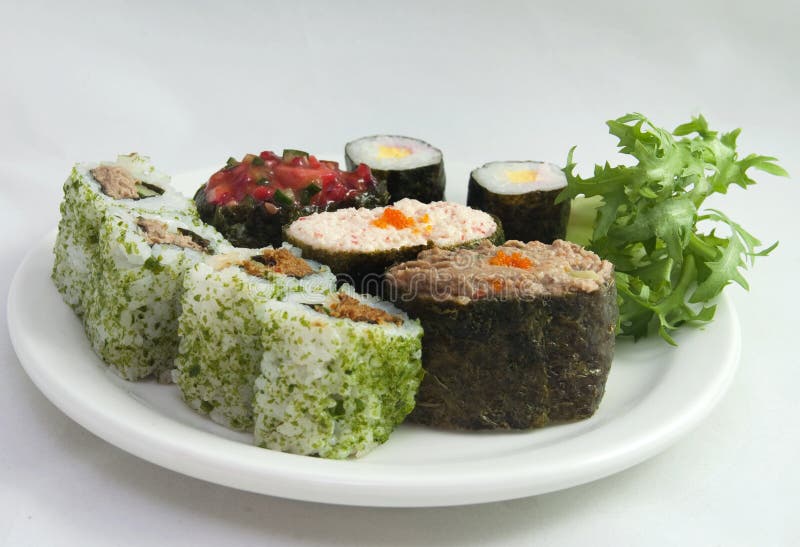 Plate Sushi 1 stock photo. Image of breakfast, dinner - 12308942