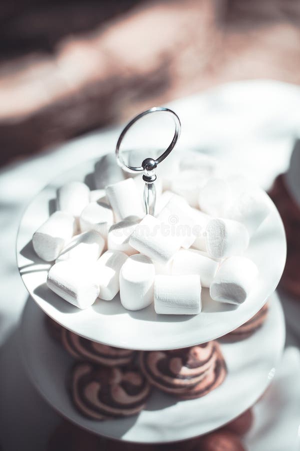 Plate with sweets stock image. Image of bake, decorated - 79412593