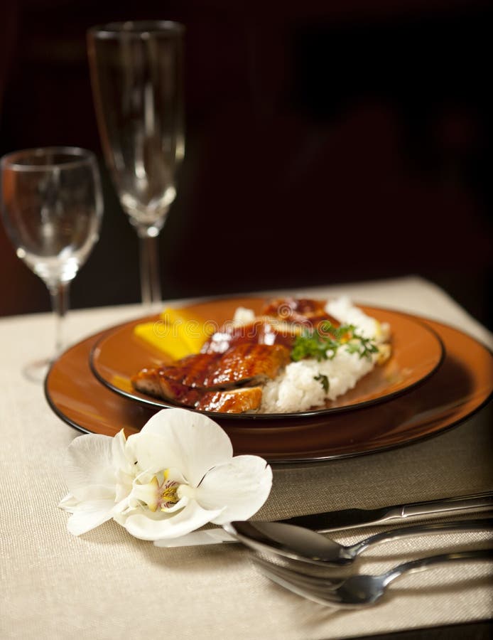 Plate on table stock image. Image of plate, serving, restaurant - 16389833