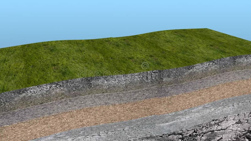 Plate Tectonics Mountain Formation Animation Stock Video - Video of ...