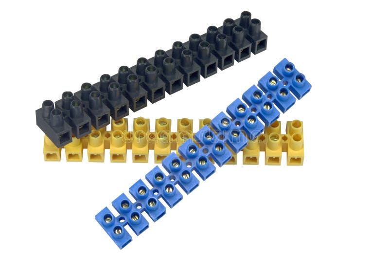 Plate of terminals stock image. Image of industry, pieces - 79280715