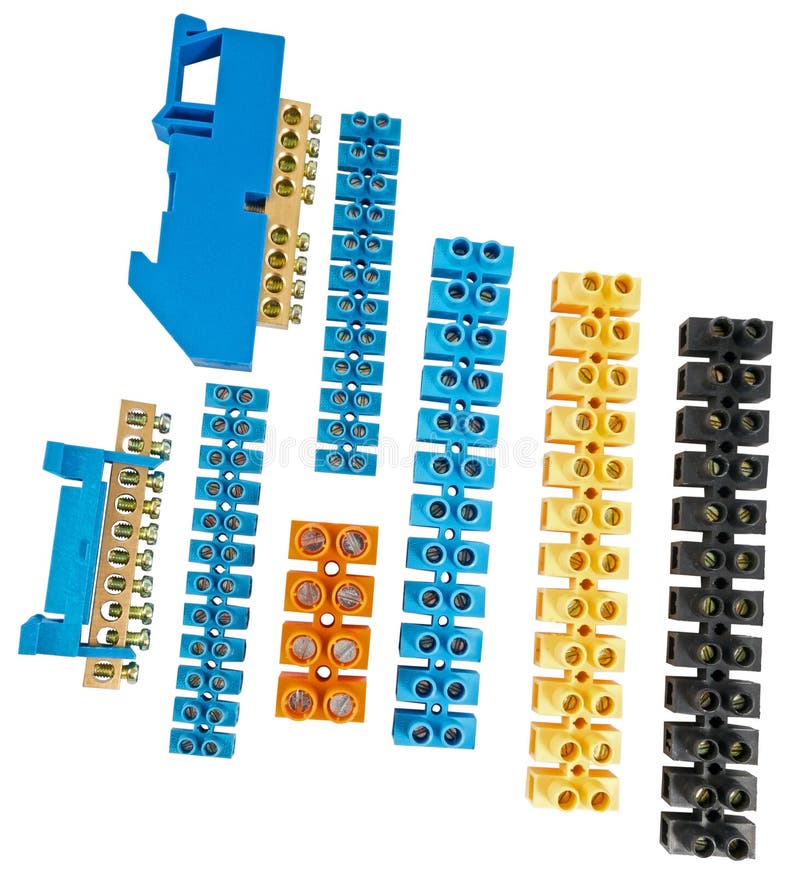 Plate of terminals stock photo. Image of felled, circle - 58227912