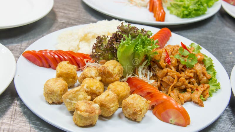 Thai Delicious Appetizer with Garnish. Stock Photo - Image of thailand ...