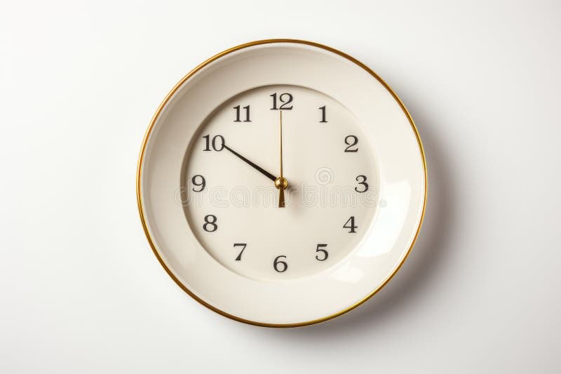 Plate with Time Control Elements: Showcasing an Alarm Clock Stock ...