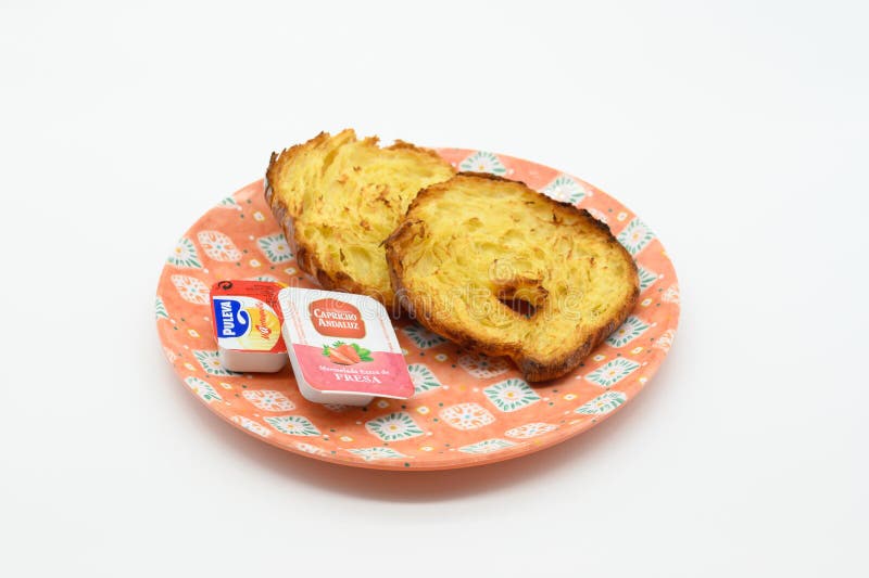 Plate Two Pieces Toast Condiment Stock Photos - Free & Royalty-Free ...