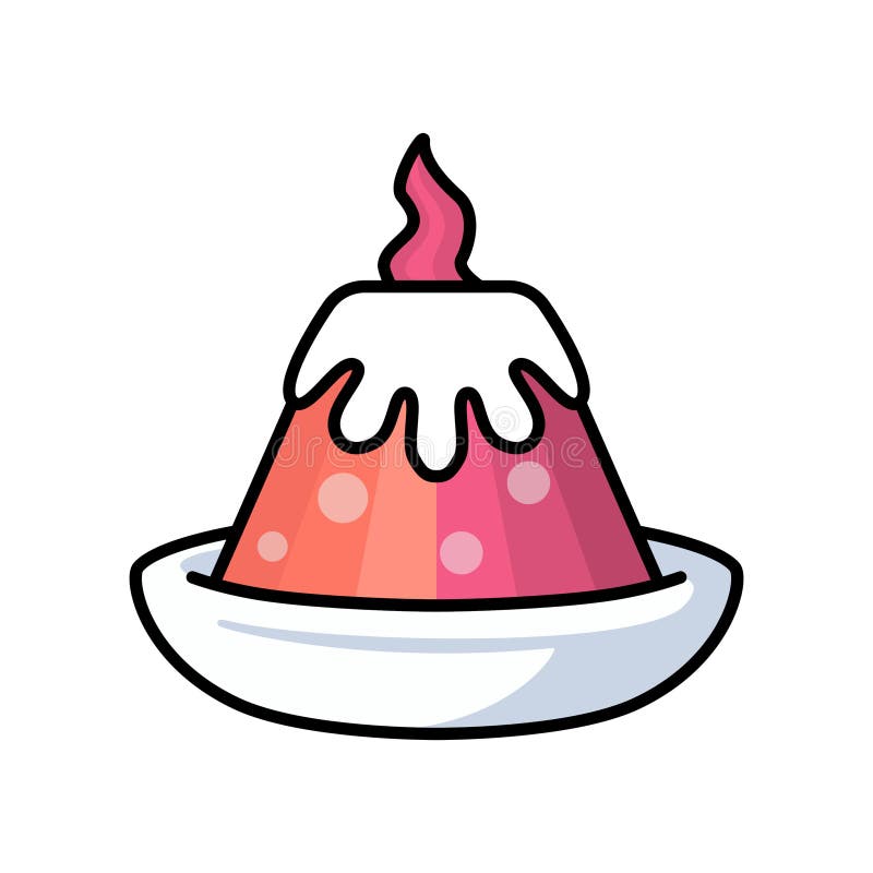 Volcano Pudding Stock Illustrations – 1 Volcano Pudding Stock ...