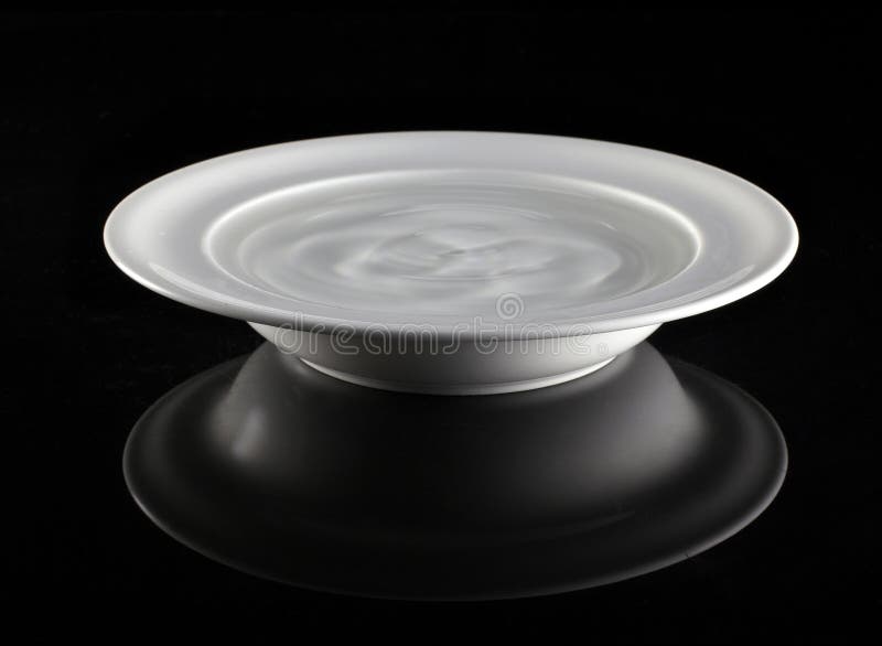 Plate with water stock photo. Image of flowing, plate - 13058130