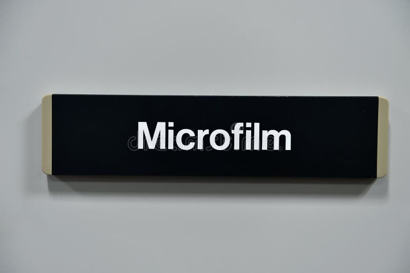 The Plate on Which he Writes Microfilm on a Gray Background. Stock ...