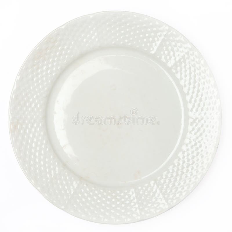 Plate on white background stock image. Image of pottery - 36906847
