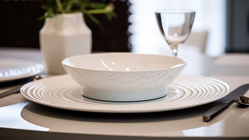 Plate white patterns stock illustration. Illustration of ceramic ...