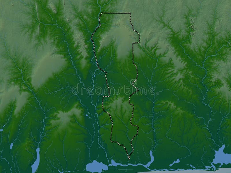 Plateau, Benin. Physical. No Legend Stock Photo - Image of science ...