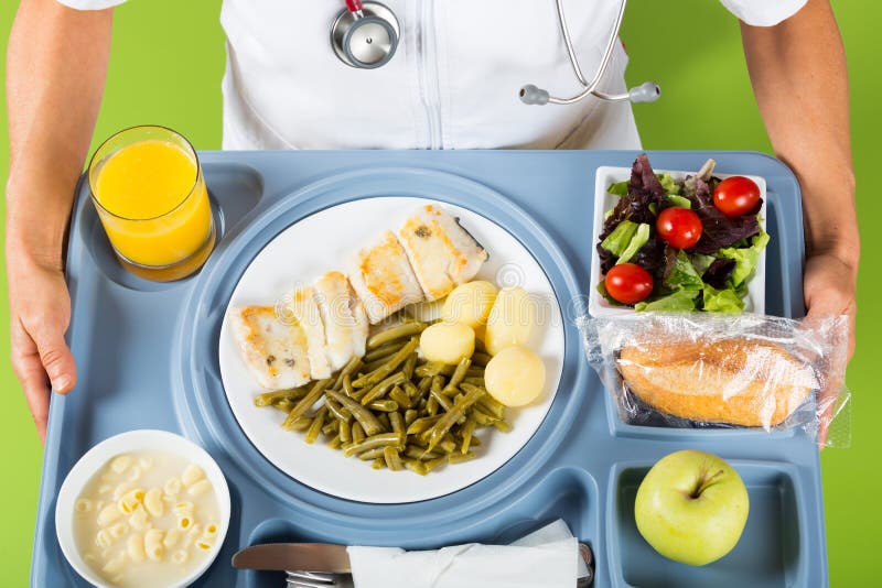 Plateau De Repas D'un Hôpital Photo stock - Image du médecine ...