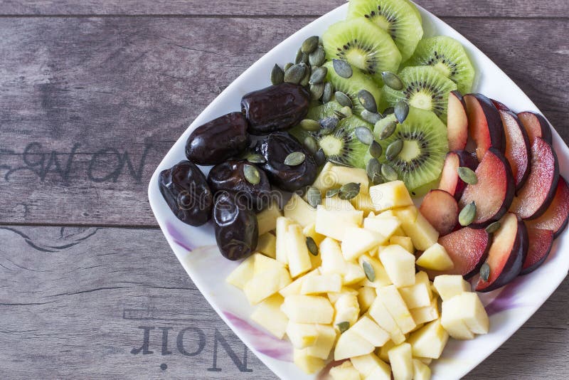 A plateau of fruits stock photo. Image of plums, fruits - 60911376
