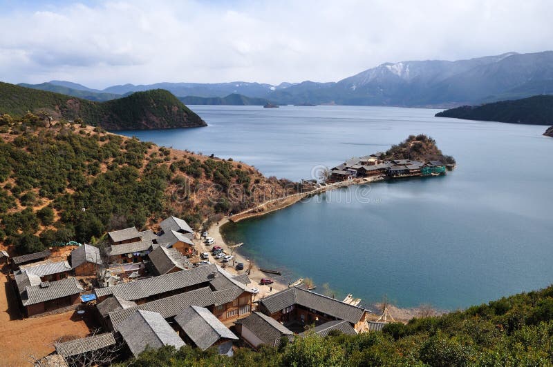 Plateau Lake stock image. Image of travel, china, highland - 13386431