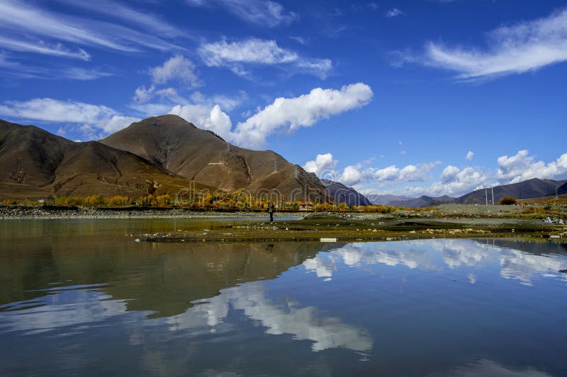 The Plateau Rivers in Tibet Stock Image - Image of plateau, countryside ...