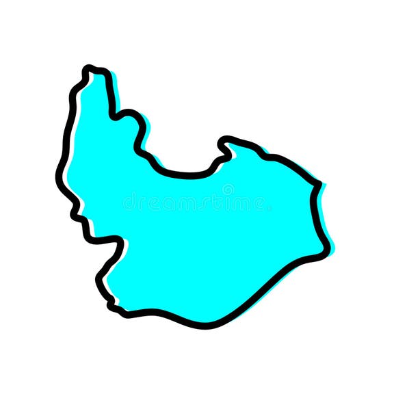 Plateau State of Nigeria Vector Map Illustration Stock Vector ...