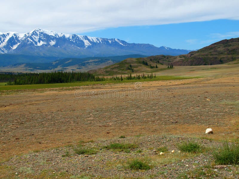 Plateau Ukok, Mountain Altai Stock Image - Image of mountain, exotic ...