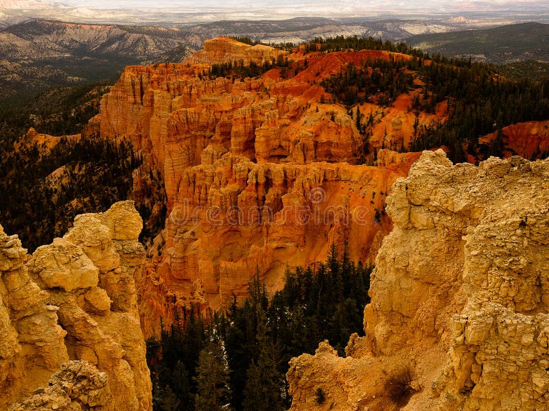 Plateaus and Valleys of Bryce Canyon Stock Image - Image of colors ...