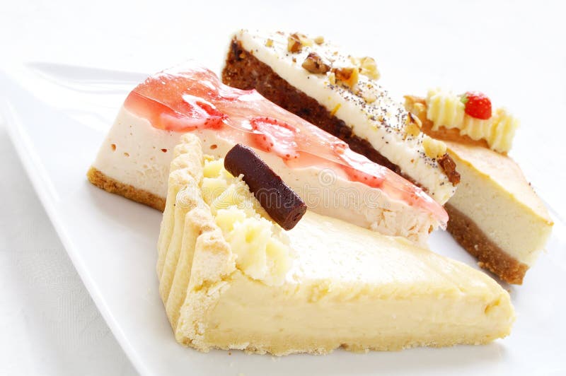 Plated cake selection stock image. Image of cream, choice - 38435761