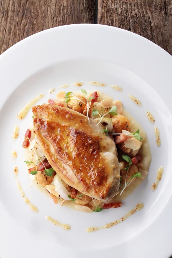 Plated chicken dinner stock photo. Image of chicken, vegetables - 52370026