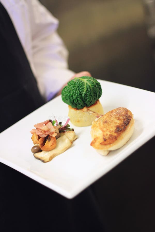 Plated chicken dinner stock photo. Image of preparation - 61848304