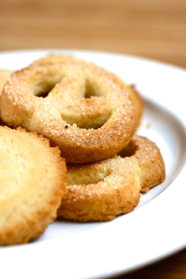A Plateful of Delicious Warm Butter Cookies Stock Image - Image of ...