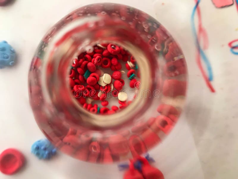 Platelets Made from Polymer Plasticine, Covid-19 Stock Image - Image of ...