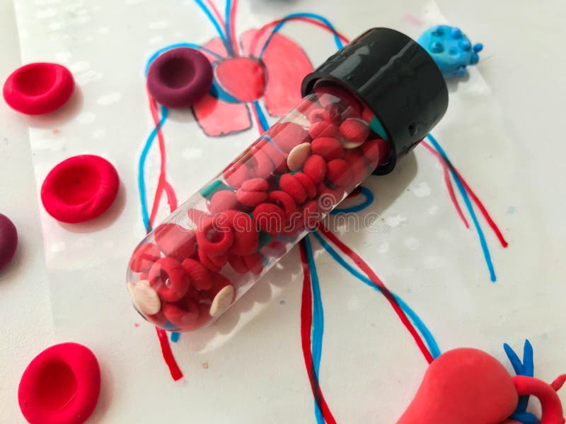 Platelets Made from Polymer Plasticine, Covid-19 Stock Photo - Image of ...