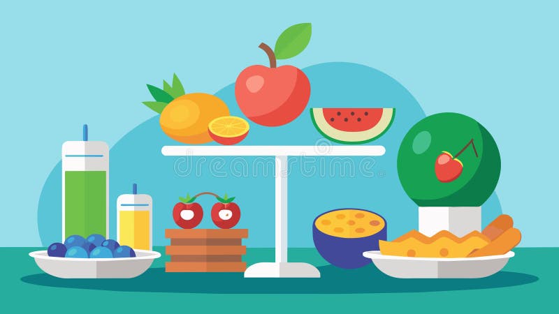 Plates of Bright Fruits Vegetables and Lean Protein Line the ...