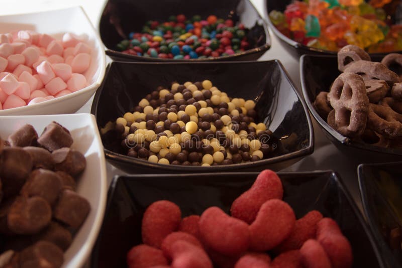 Plates with candies stock photo. Image of fresh, candies - 117468280