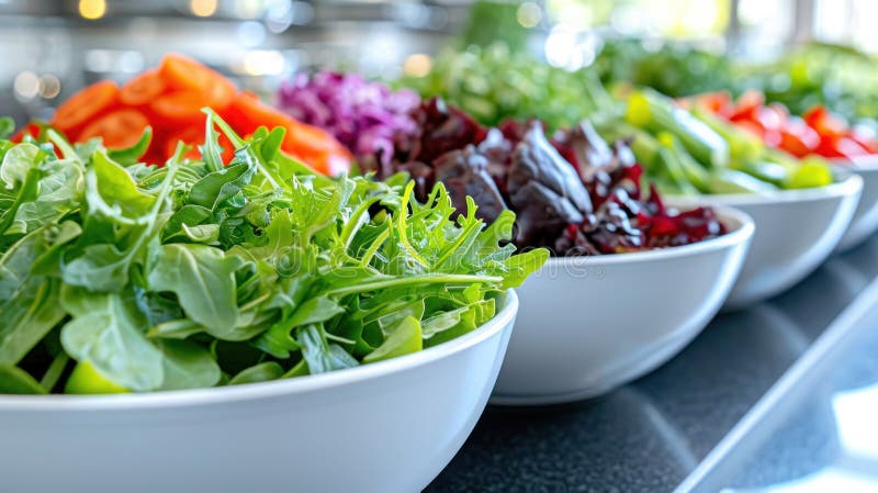 Plates of Delicious Food on the Dining Table Stock Illustration ...