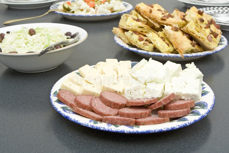 Plates with food stock photo. Image of appetizer, lunch - 3909538