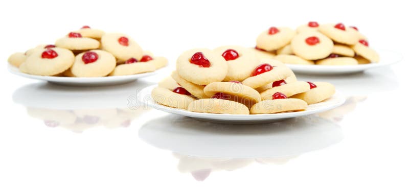 Plates of homemade cookies stock image. Image of freshly - 22397405