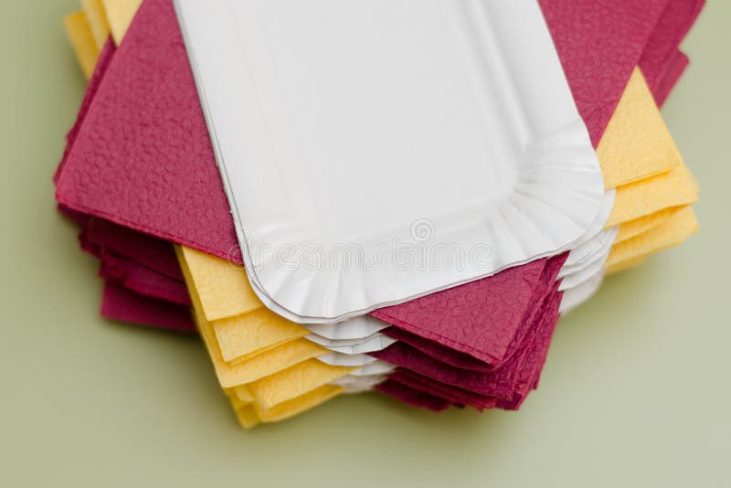 Plates stock photo. Image of napkin, color, wallpaper - 63348620