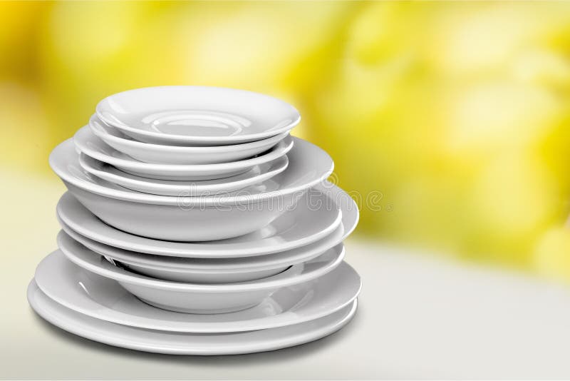 Plates stock image. Image of kitchenware, clean, heap - 61559923