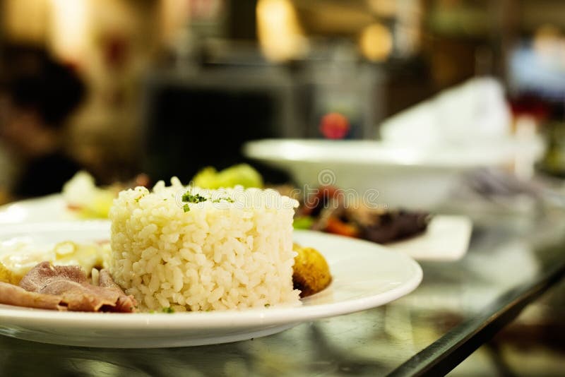 Plates in a Restaurant Ready To Be Served Stock Photo - Image of menu ...