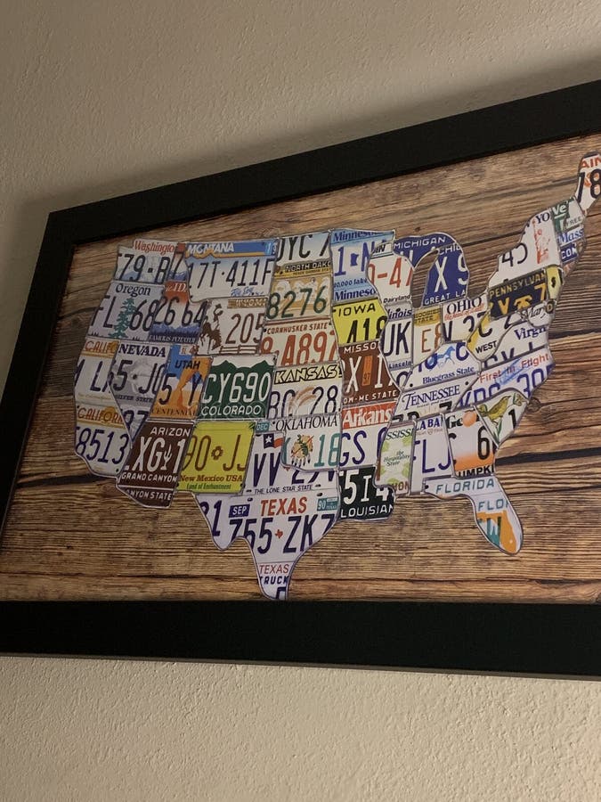Plates of states stock image. Image of states, texas - 142165483