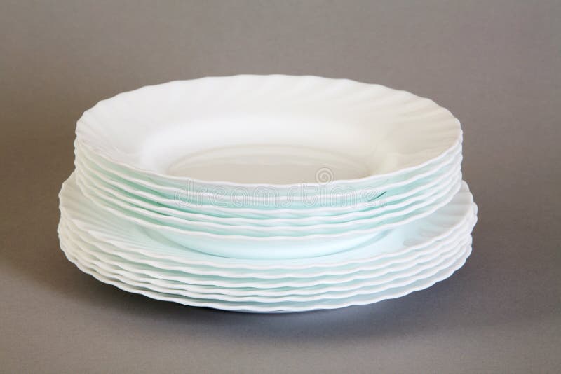 Plates Tower with Forks and Knifes Stock Image - Image of tower, party ...