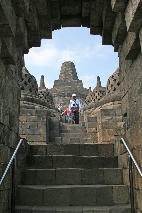 Borobudur steps editorial image. Image of historic, surise - 108369070